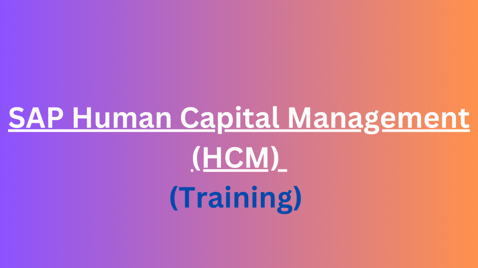 دورة SAP HCM – إدارة الموارد البشرية - دورات تدريبة أونلاين لإحتراف ...